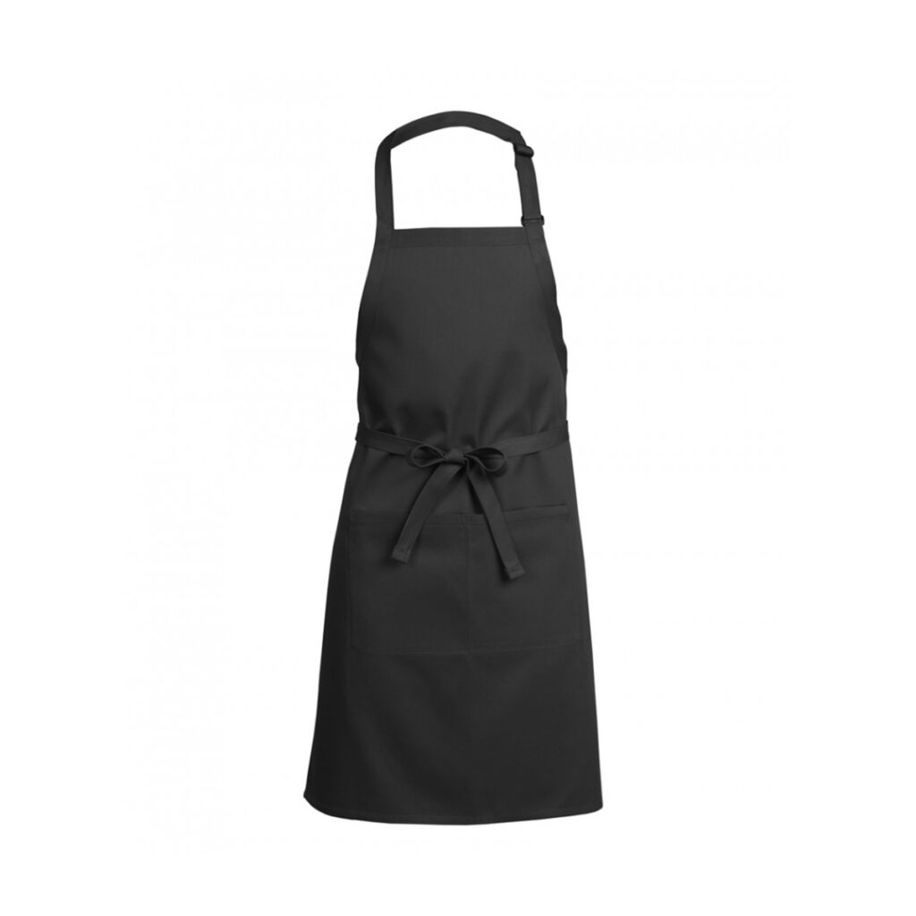 FULL LENGTH BIB APRON BLACK - Core Catering
