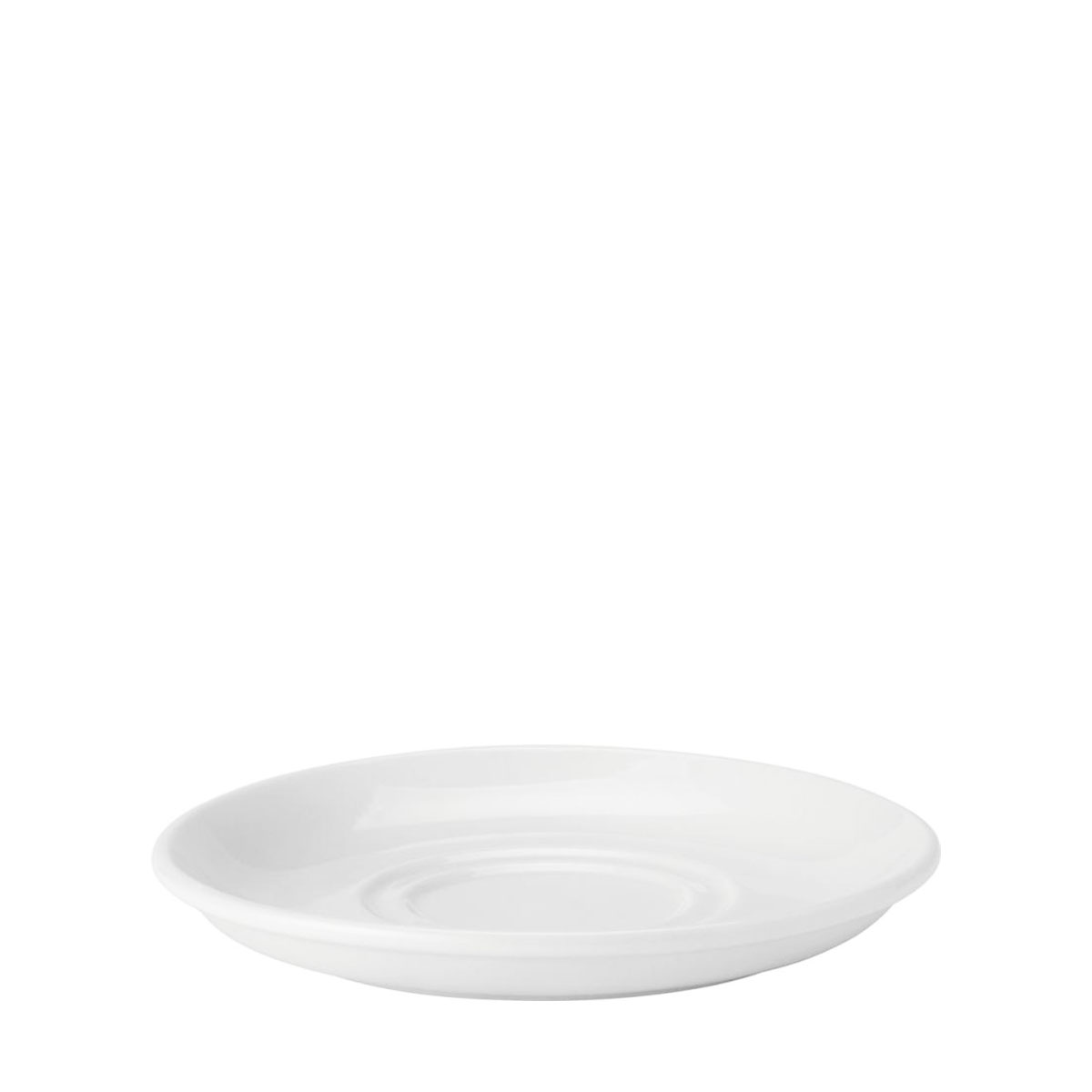 PRIMA CURVED ESPRESSO DOUBLE WELL SAUCER 12CM By Fortis - Core Catering