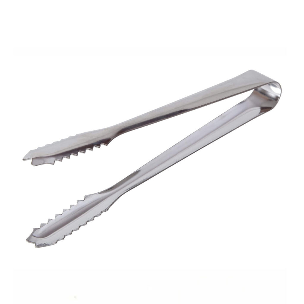 SERRATED ICE TONG S/STEEL - Core Catering