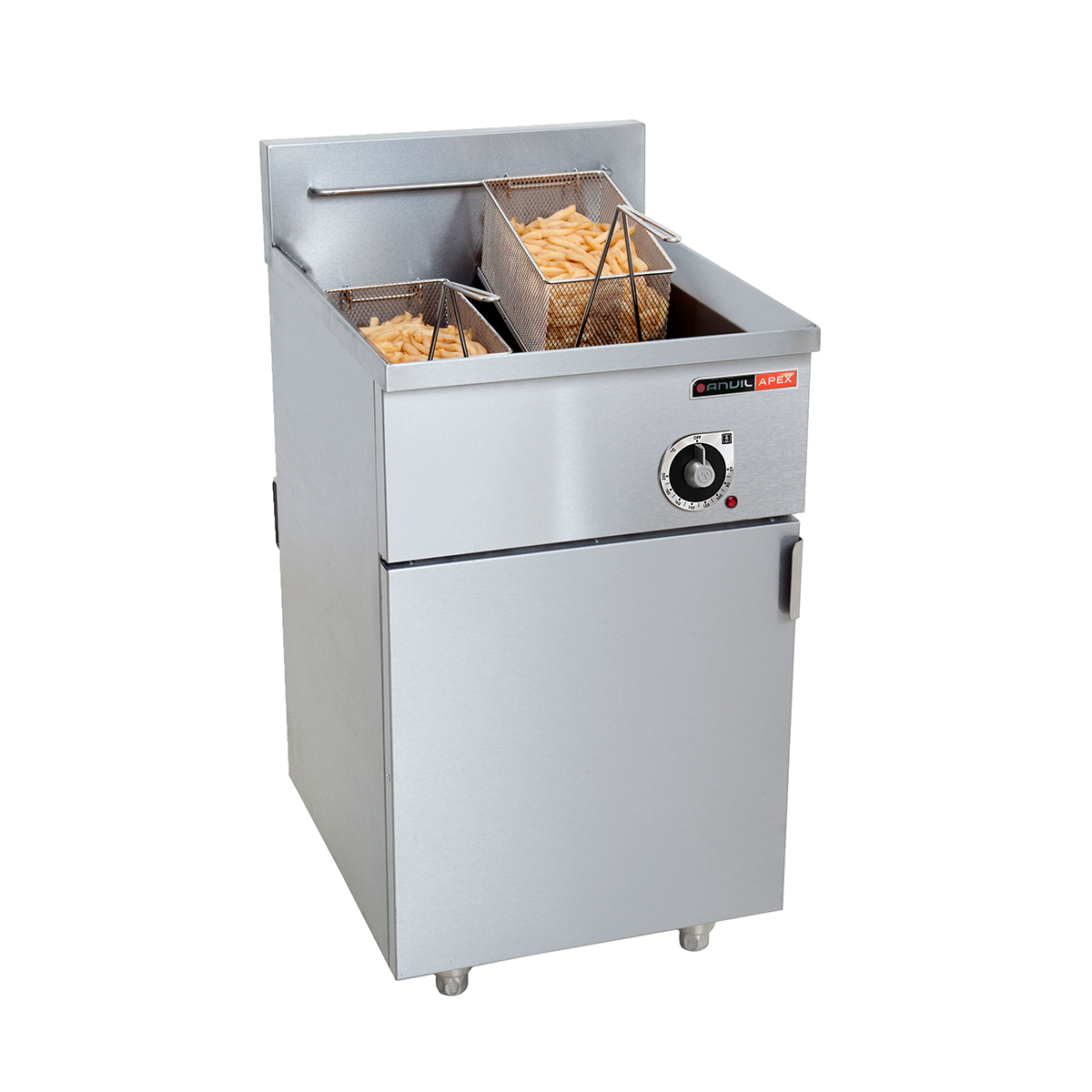TWIN 10L FLOOR STANDING ELECTRIC FRYER 16.5KW By Anvil - Core Catering