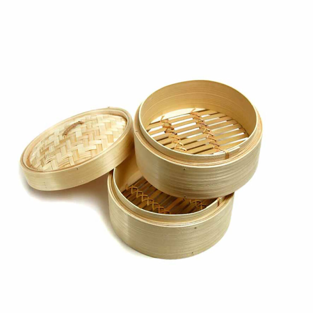 2 TIER BAMBOO STEAMER D150mm - Core Catering
