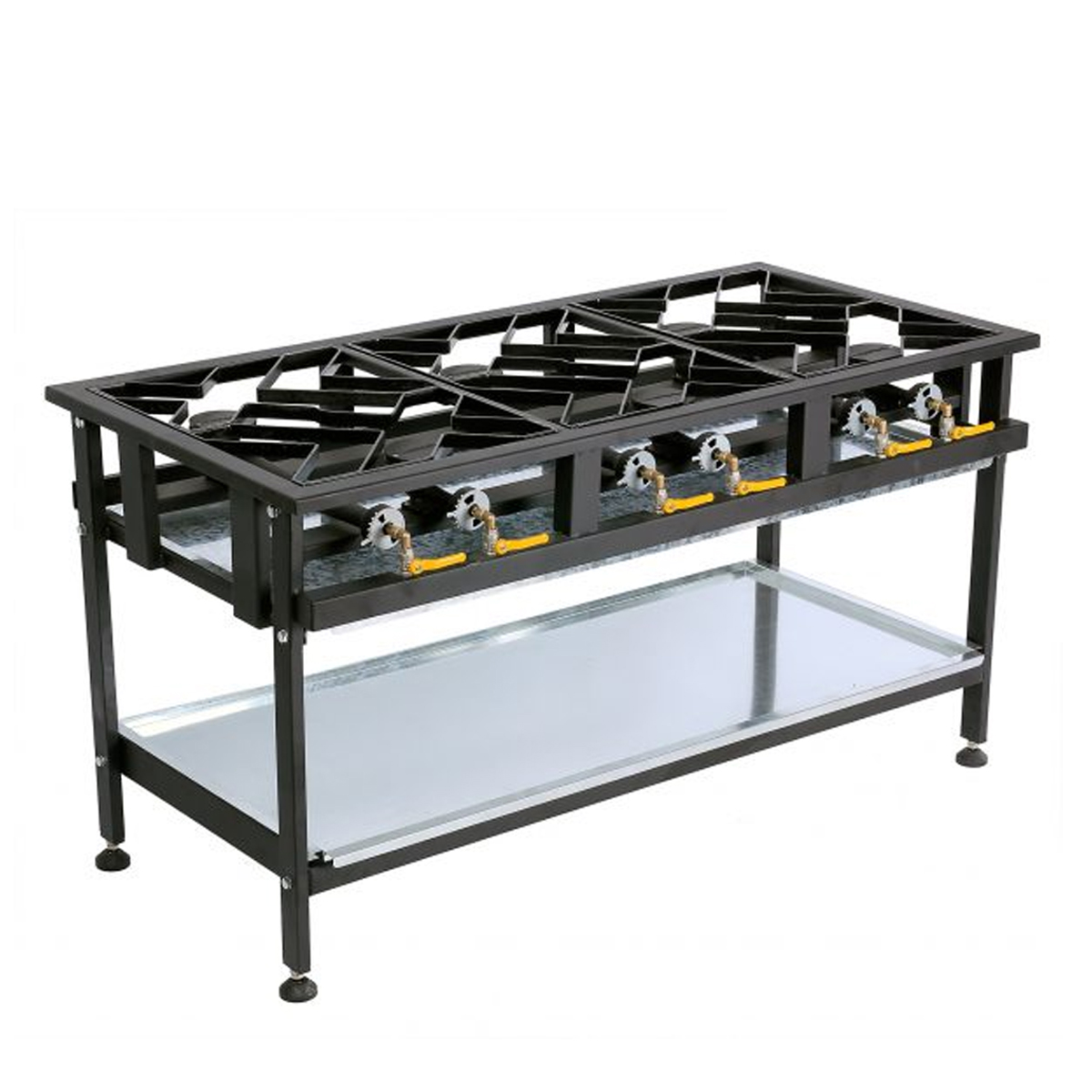 GAS BOILING TABLE WITH 6 STAGGERED BURNERS By Anvil - Core Catering