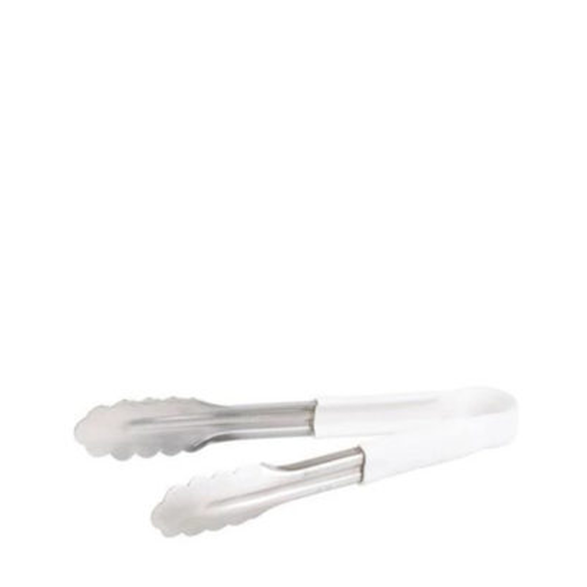 COLOURED UTILITY TONGS S/S WHITE 300MM - Core Catering