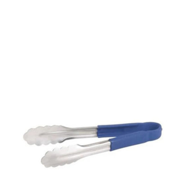 COLOURED UTILITY TONGS S/S BLUE 300MM - Core Catering