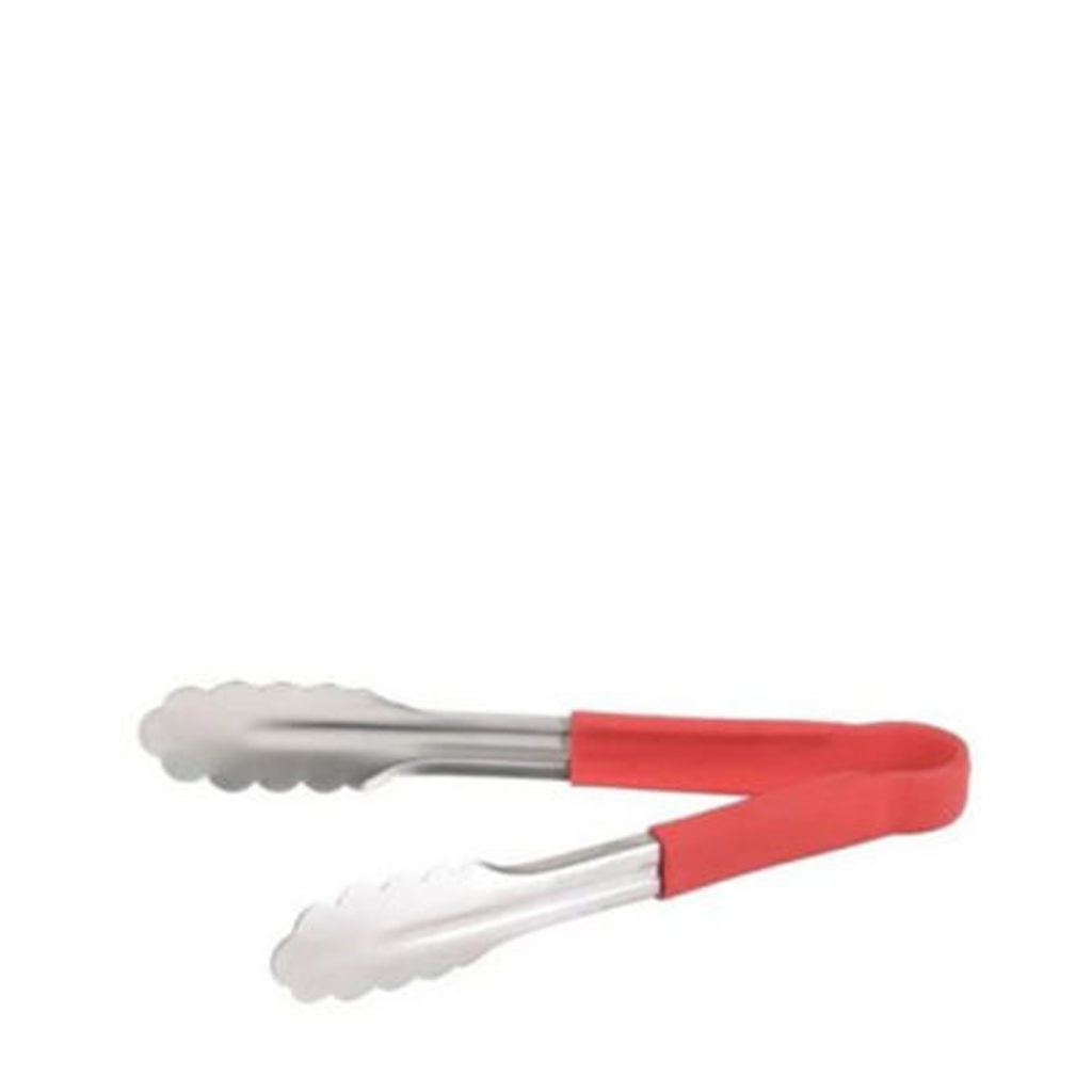 COLOURED UTILITY TONG S/S RED 250MM - Core Catering