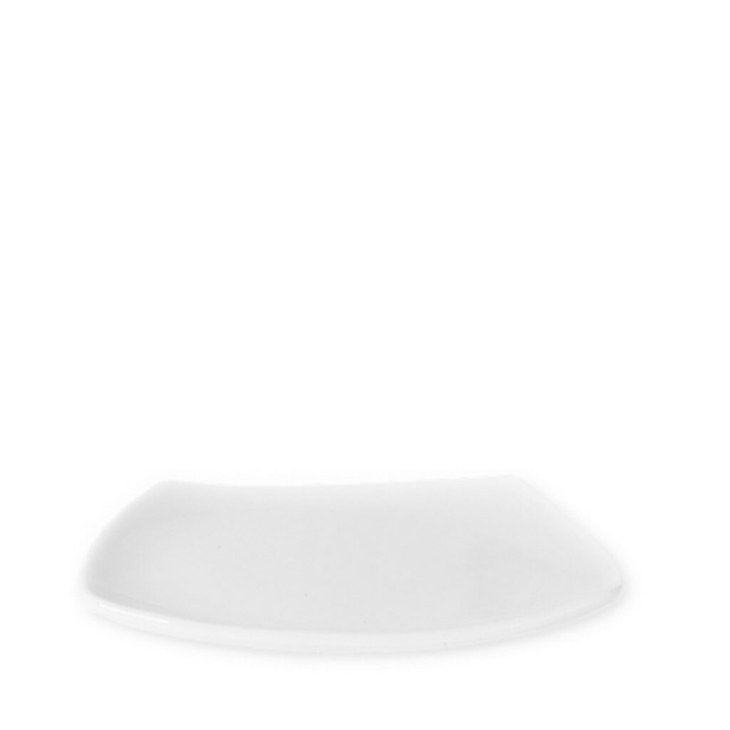 WHITE SQUARE PLATE 180MM By Fortis - Core Catering