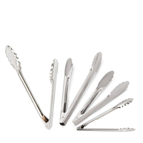 UTILITY TONG STAINLESS STEEL 250MM HEAVY DUTY - Core Catering