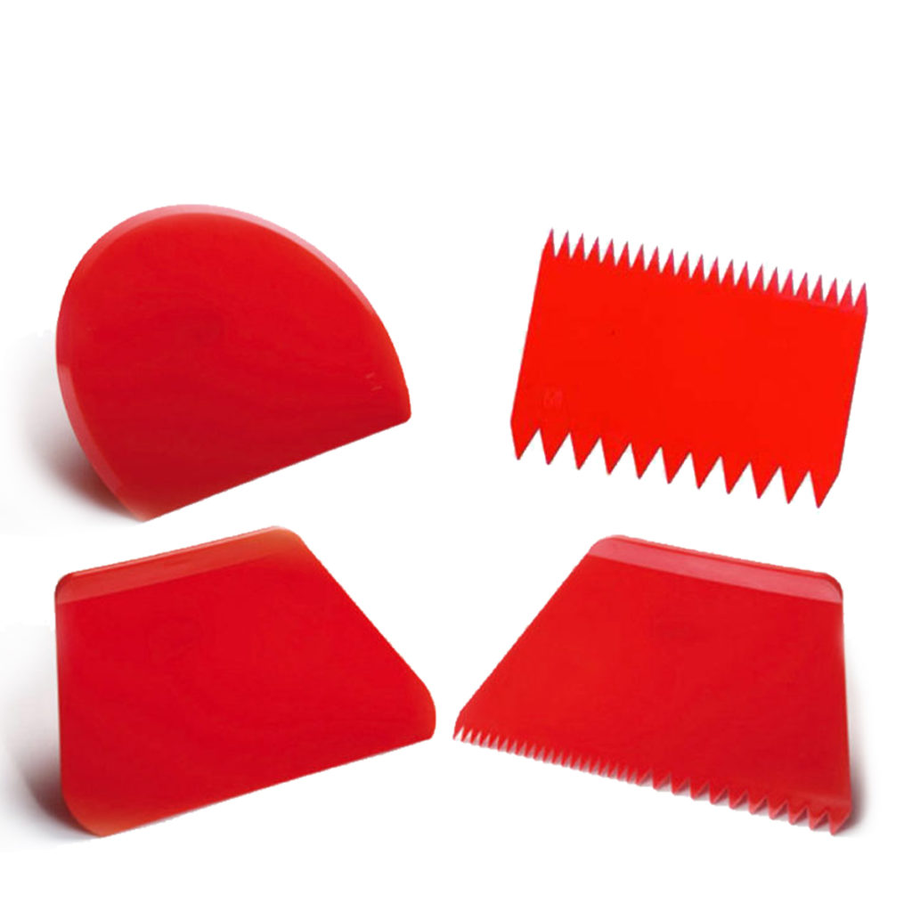 PLASTIC DOUGH SCRAPER STRAIGHT 180MM - Core Catering