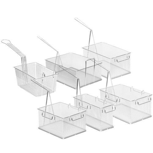 CHIP BASKET STAINLESS STEEL SQUARE - Core Catering