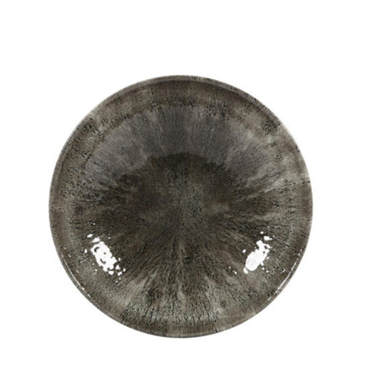 STONE QUARTZ BLACK COUPE PLATE 217MM By Churchill - Core Catering