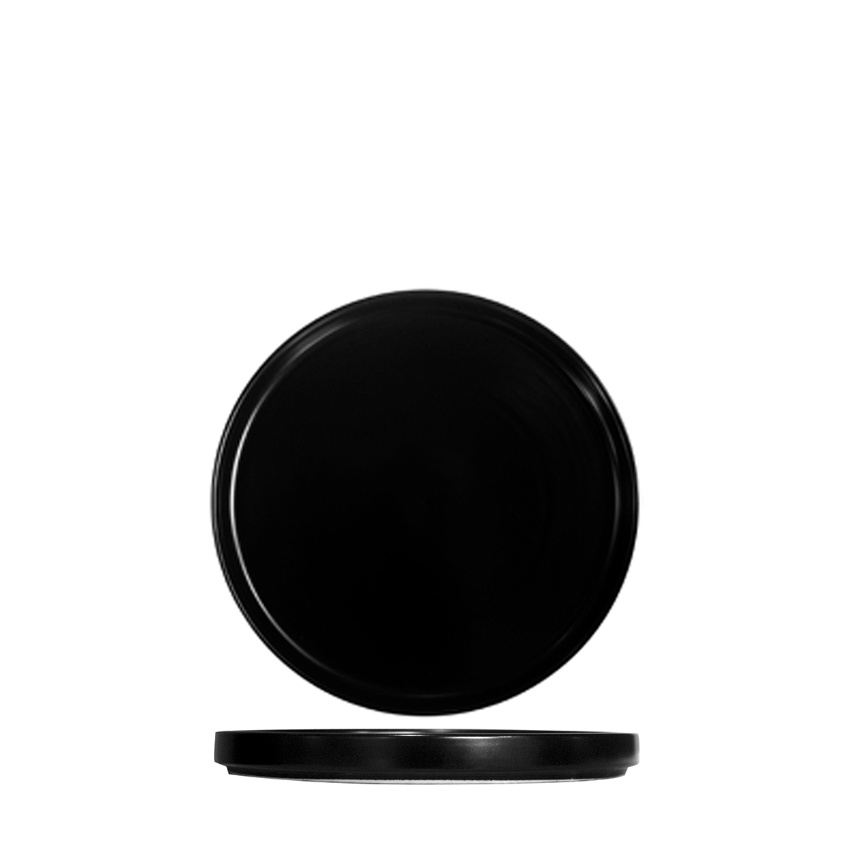 STUDIO SIDE PLATE 195MM BLACK By Fortis - Core Catering