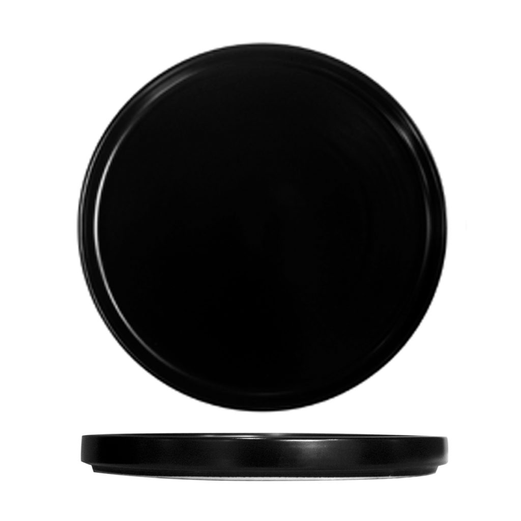 STUDIO PLATE 280MM BLACK By Fortis - Core Catering