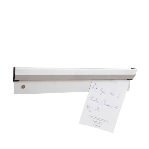 NOTE HOLDER 450MM WALL MOUNTED WHITE ALUMINIUM - Core Catering