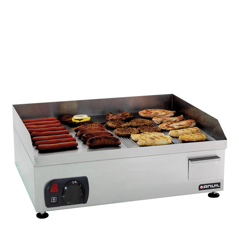 RIBBED/FLAT TOP ELECTRIC GRILL 600MM By Anvil - Core Catering