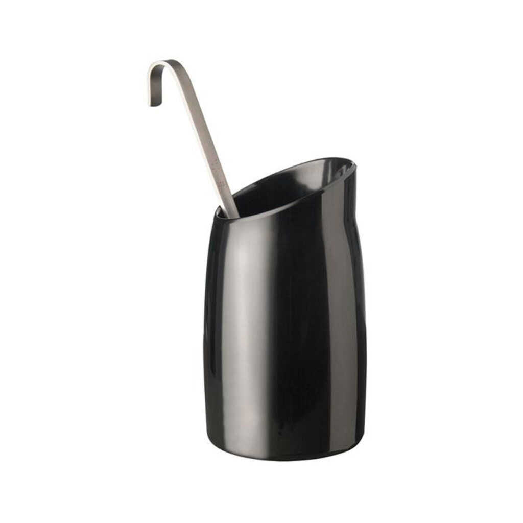 BLACK DRESSING POT By APS - Core Catering