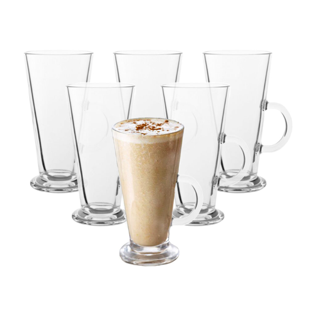 HELSINKI V-SHAPE HOT CHOC GLASS 6 PACK - Core Catering