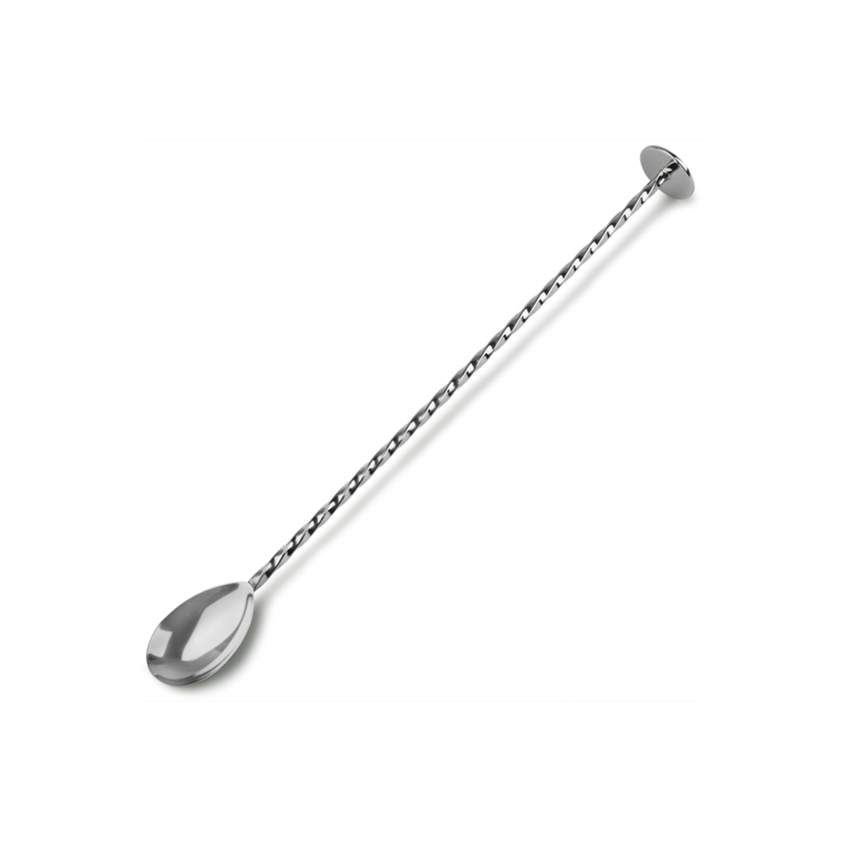 BAR SPOON WITH MUDDLER S/S TWISTED - Core Catering