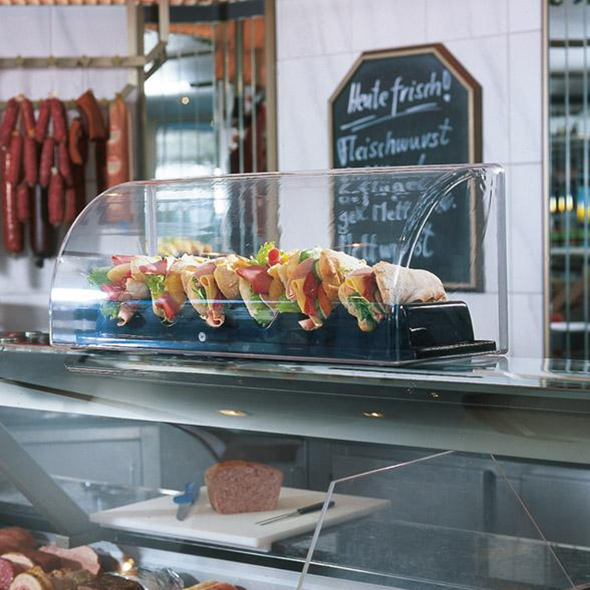 SPARE SHOW CASE ROLLTOP LID 635X250MM By APS - Core Catering