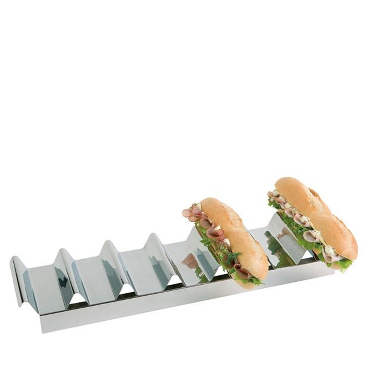 SNACK PRESENTER 7 DIVISION STAINLESS STEEL By APS - Core Catering