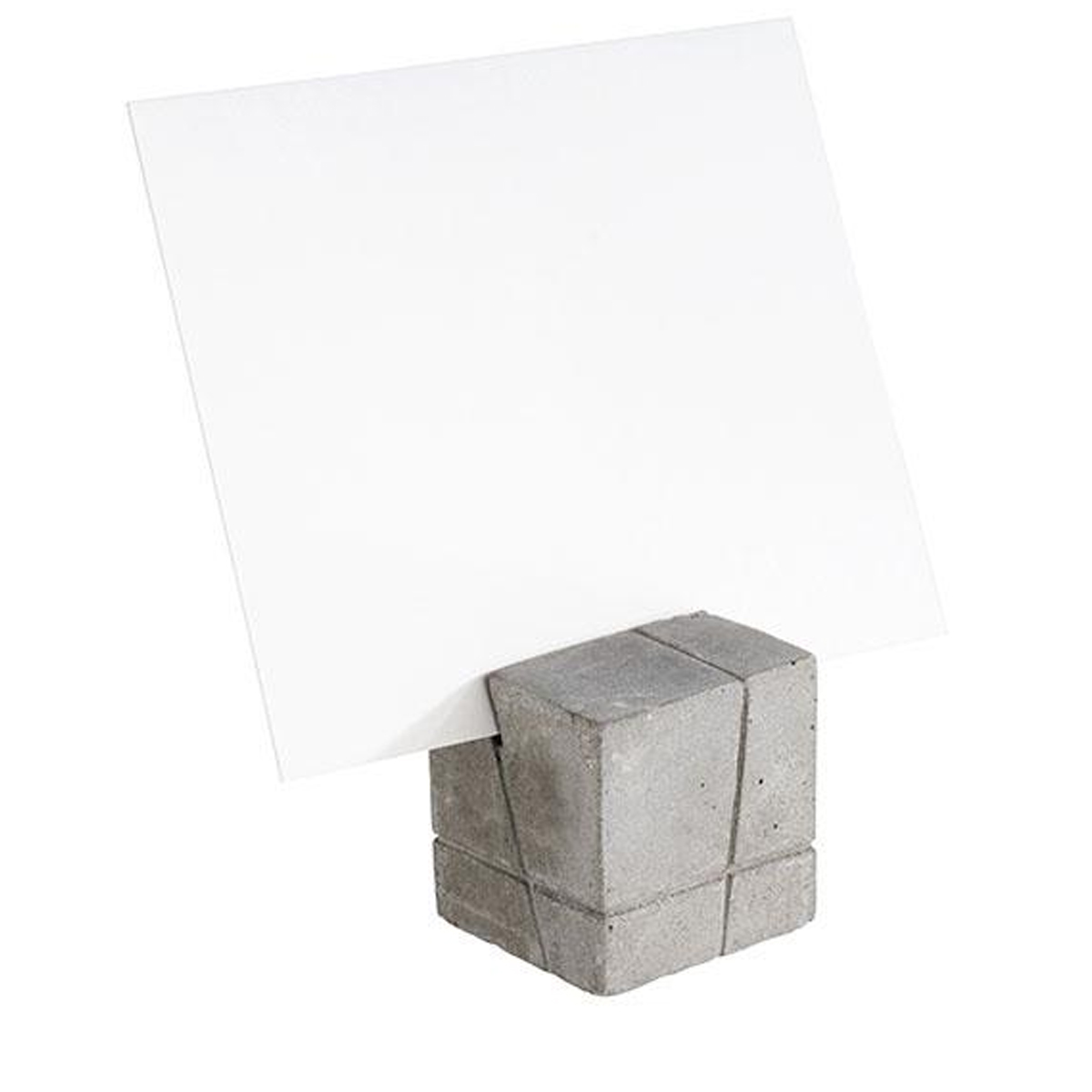 SQUARE BLOCK CONCRETE NOTE HOLDER 4 PC SET By APS - Core Catering