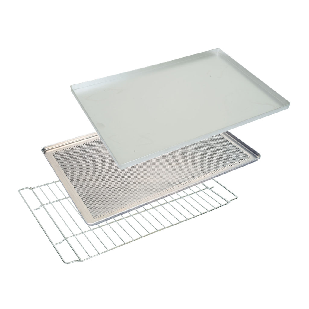 BAKING TRAY ALUMINIUM 600X400X20MM By Anvil - Core Catering