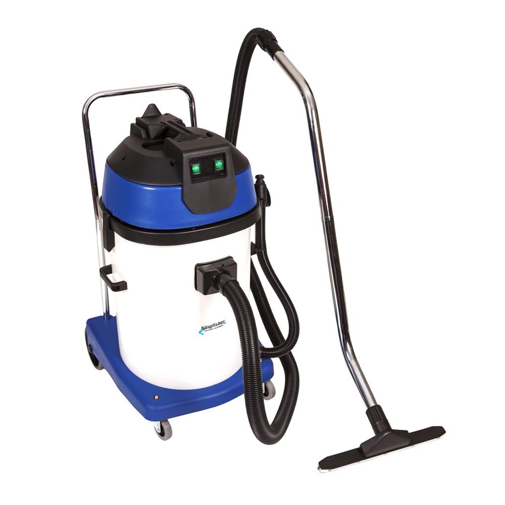 60L PLASTIC WET/DRY VACUUM CLEANER 2 MOTORS By Kingfisher - Core Catering