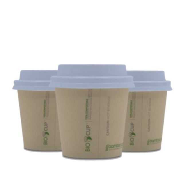 BIO S/WALL BAMBOO COFFEE CUP 100ml - Core Catering