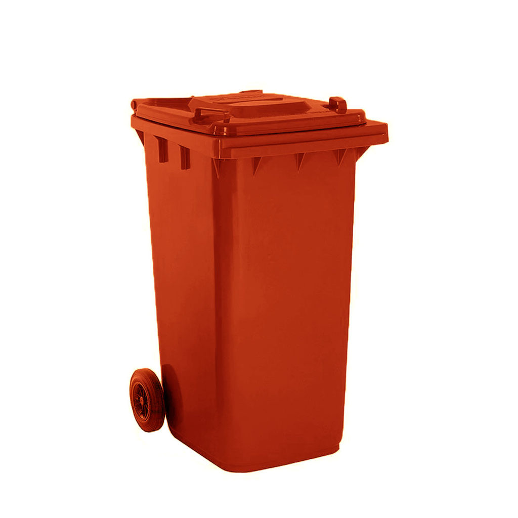 MOBILE REFUSE BIN 130L RED - Core Catering