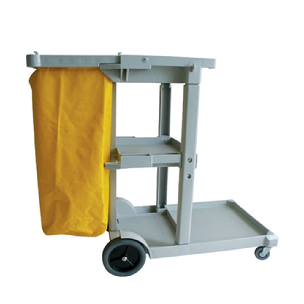 JANITOR TROLLEY 3 TIER PLASTIC - Core Catering