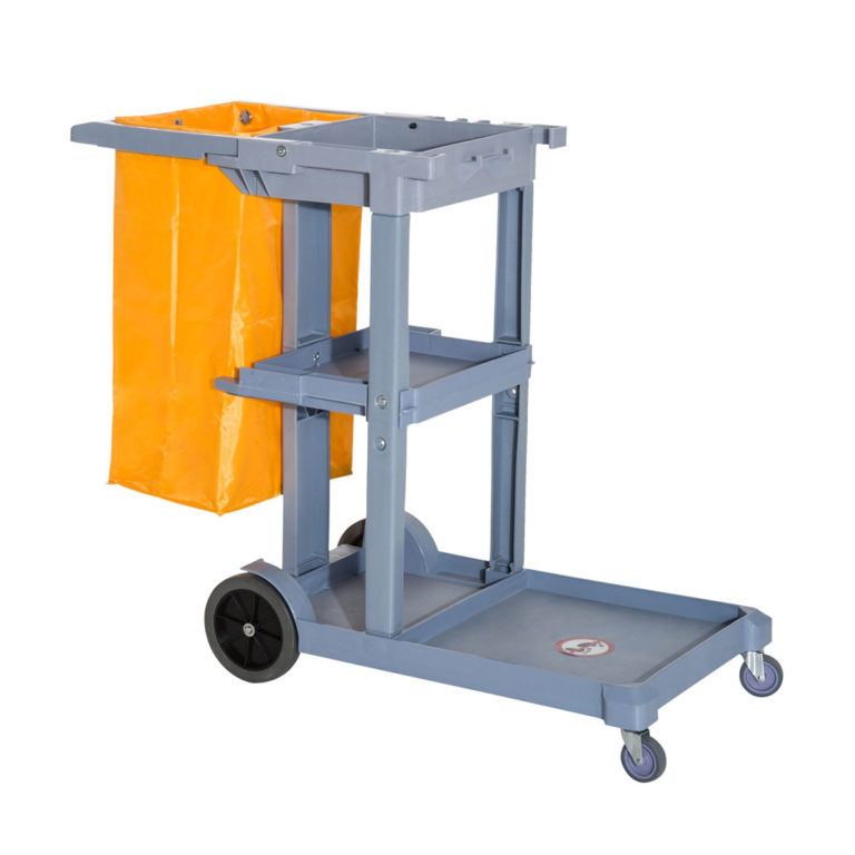 JANITOR TROLLEY 3 TIER PLASTIC - Core Catering
