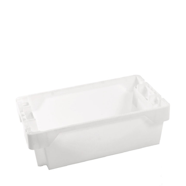 FISH CRATE LARGE PLASTIC WHITE - Core Catering
