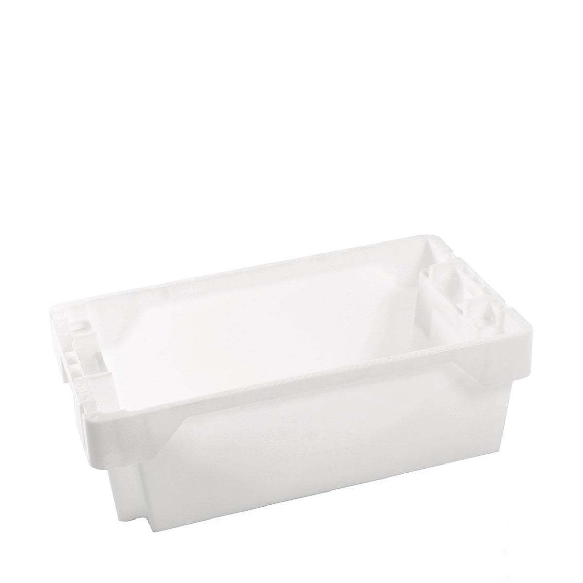 FISH CRATE LARGE PLASTIC WHITE - Core Catering