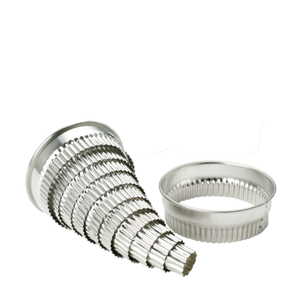 BAKING CUTTING SET 10 PIECE FLUTED STAINLESS STEEL - Core Catering