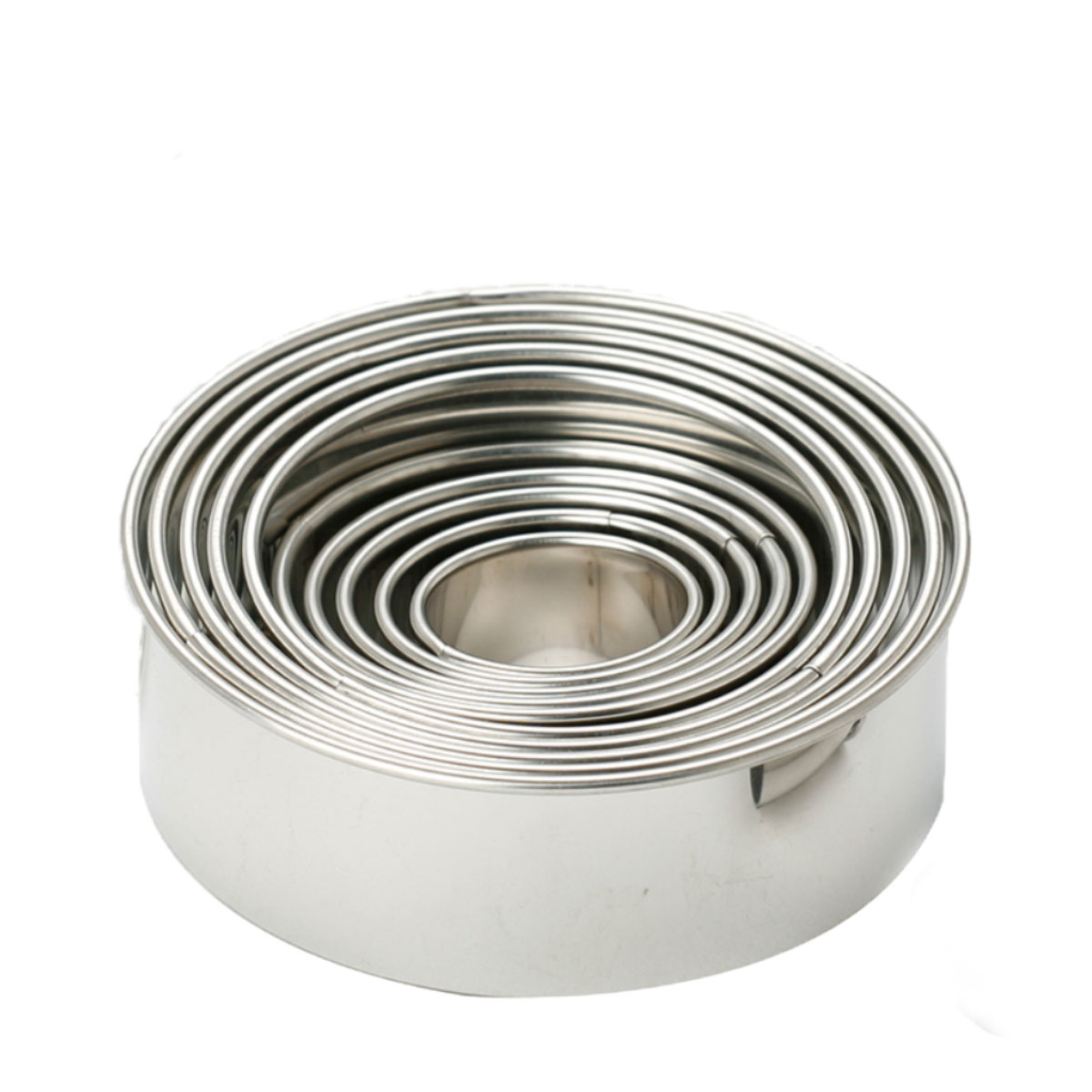 BAKING CUTTER SET 20 PIECE PLAIN STAINLESS STEEL - Core Catering