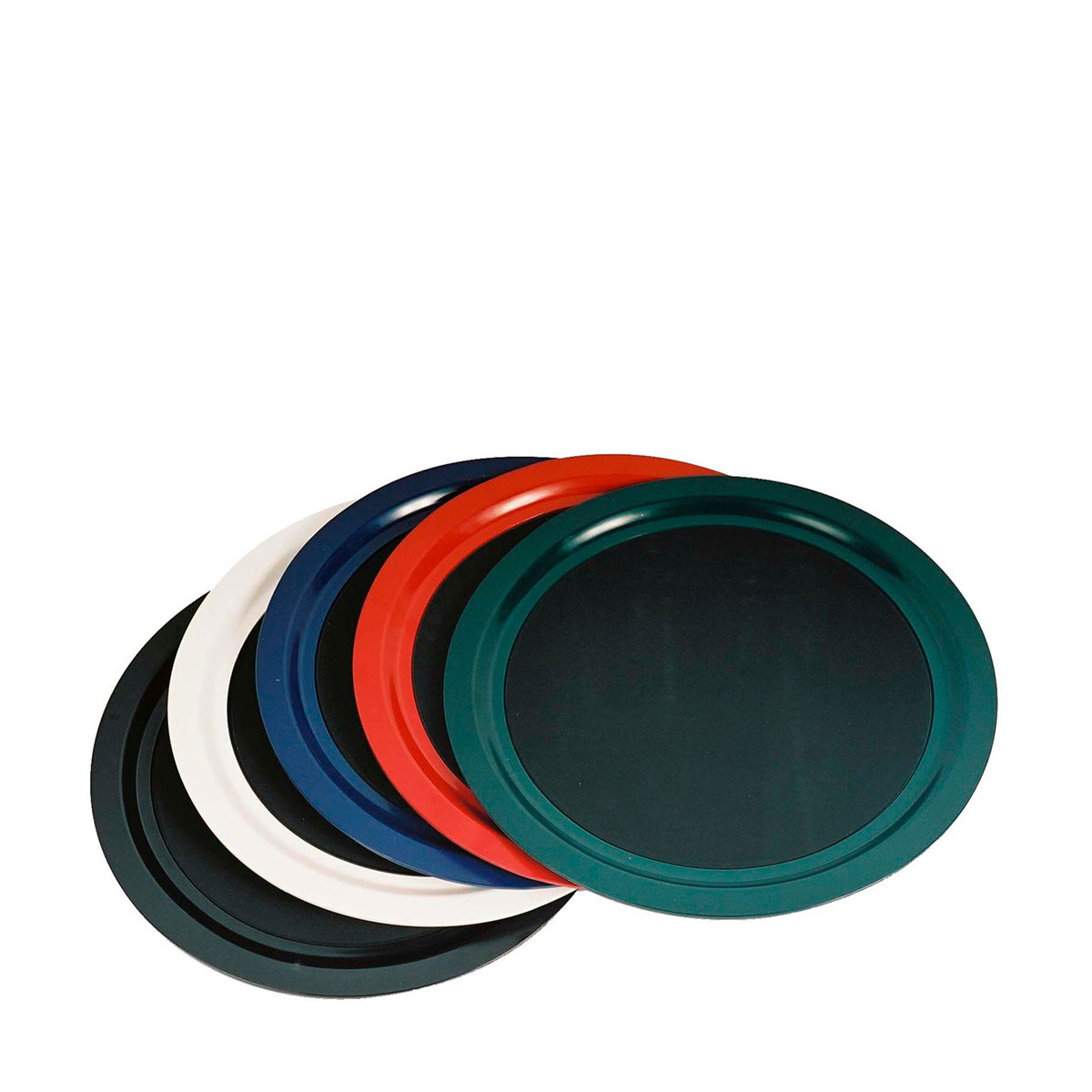 TUFF TRAYS ROUND LARGE BLACK NON-SLIP - Core Catering