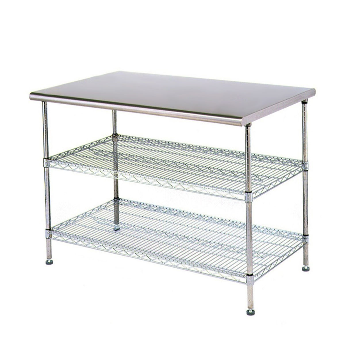 WORK TABLE STAINLESS STEEL WITH PLAIN TOP - Core Catering