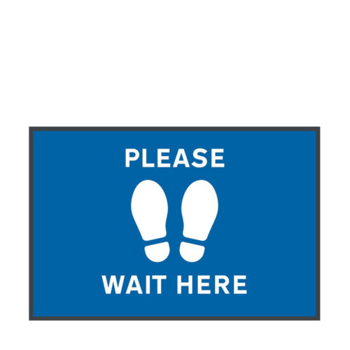 2 PIECE FLOOR MAT 'WAIT HERE' By Coba Africa - Core Catering