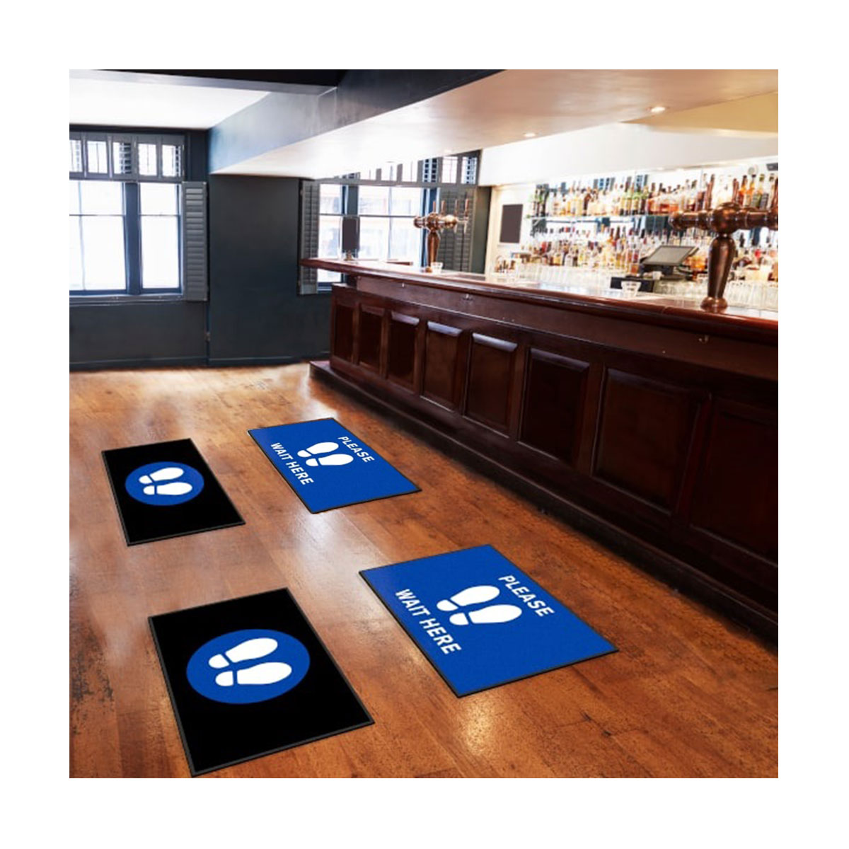 2 PIECE FLOOR MAT 'WAIT HERE' By Coba Africa - Core Catering
