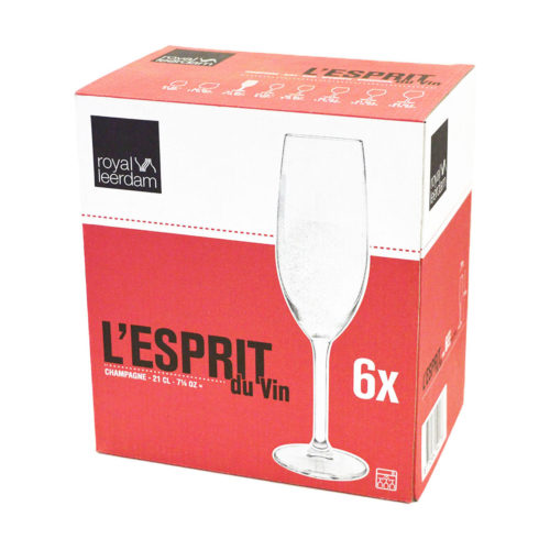 L' ESPRIT CHAMPAGNE GLASS 6 PACK By Leerdam Crisal