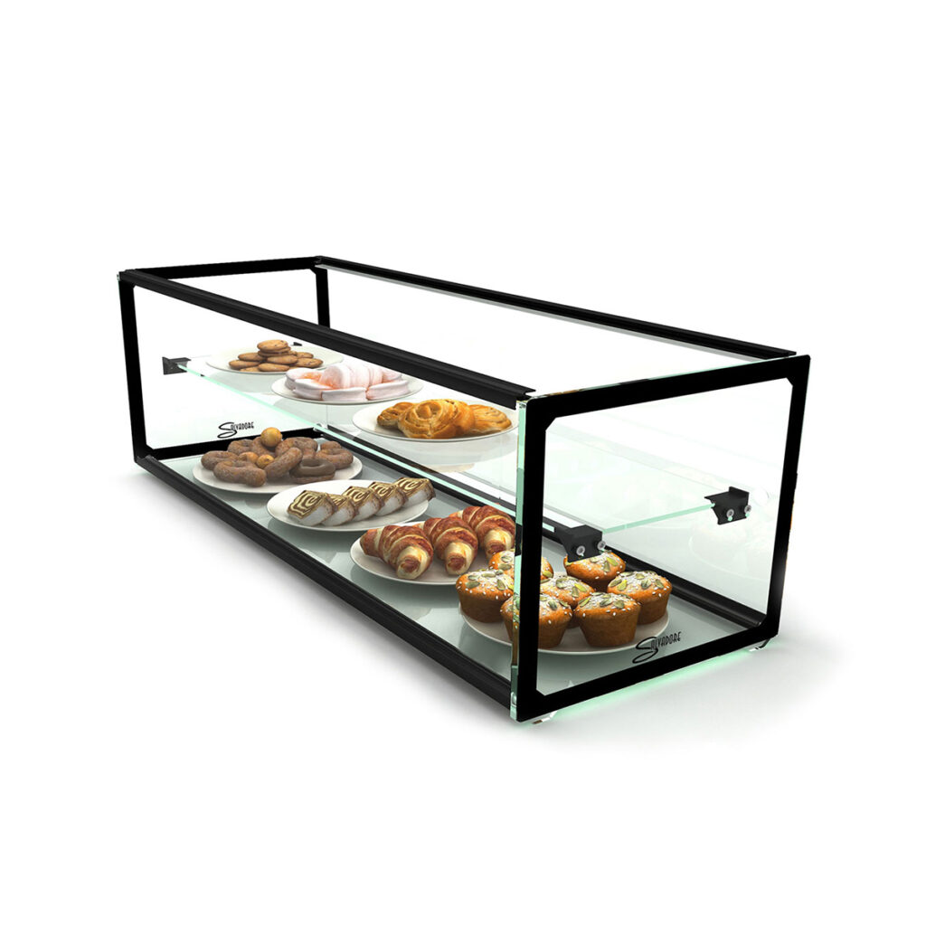 AMBIENT DISPLAY CABINET SALVADORE (DOUBLE SHELF) By Salvadore