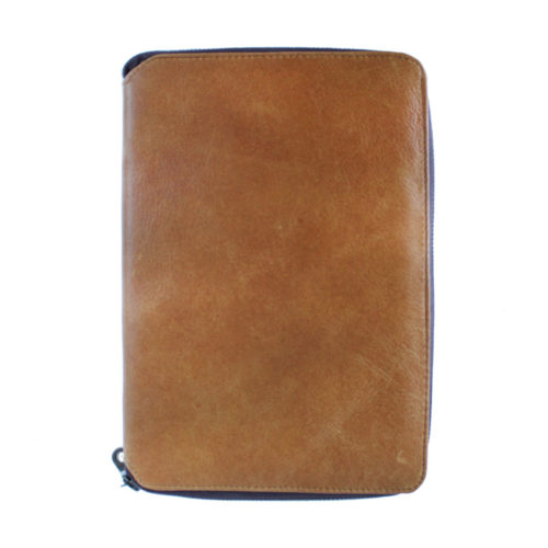 LEATHER BOOK COVER WITH WALLET A5 By TM LEATHER - Core Catering