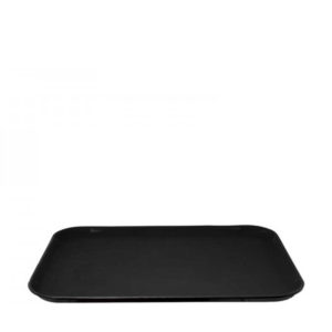 NON-SLIP UTILITY TRAY BLACK 380X510MM RECTANGULAR - Core Catering