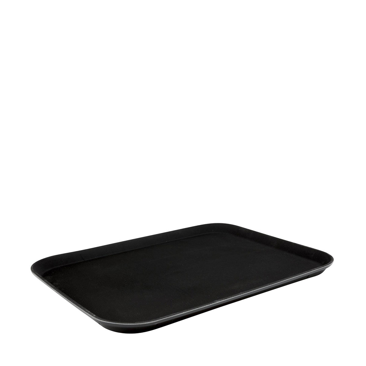 NON-SLIP UTILITY TRAY BLACK 380X510MM RECTANGULAR - Core Catering