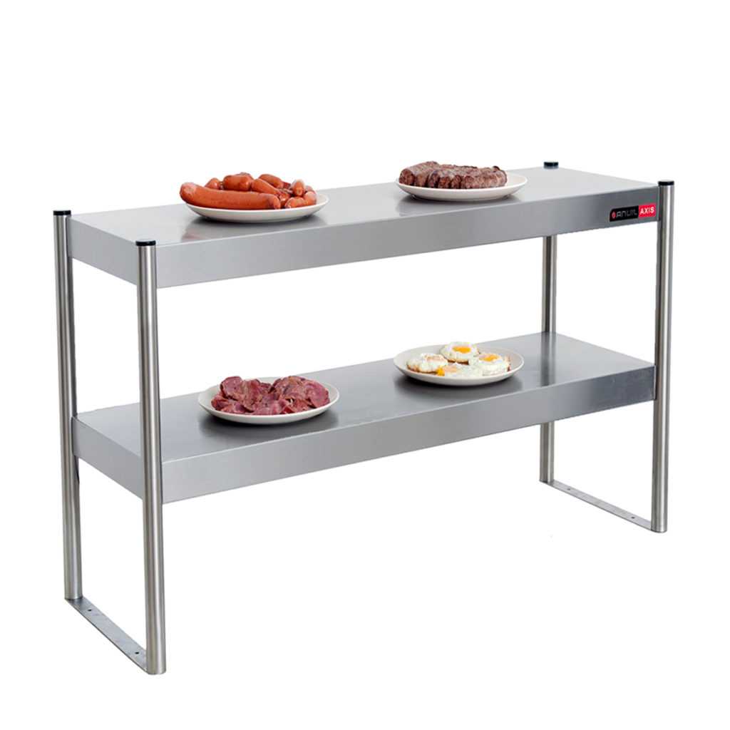RISER SHELF 1100MM STAINLESS STEEL HEATED By Anvil - Core Catering