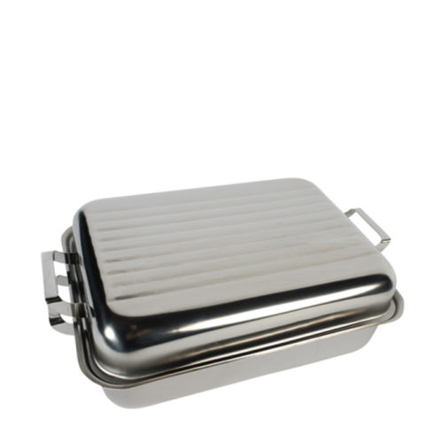MEDIUM ROASTER WITH HANDLES STAINLESS STEEL - Core Catering