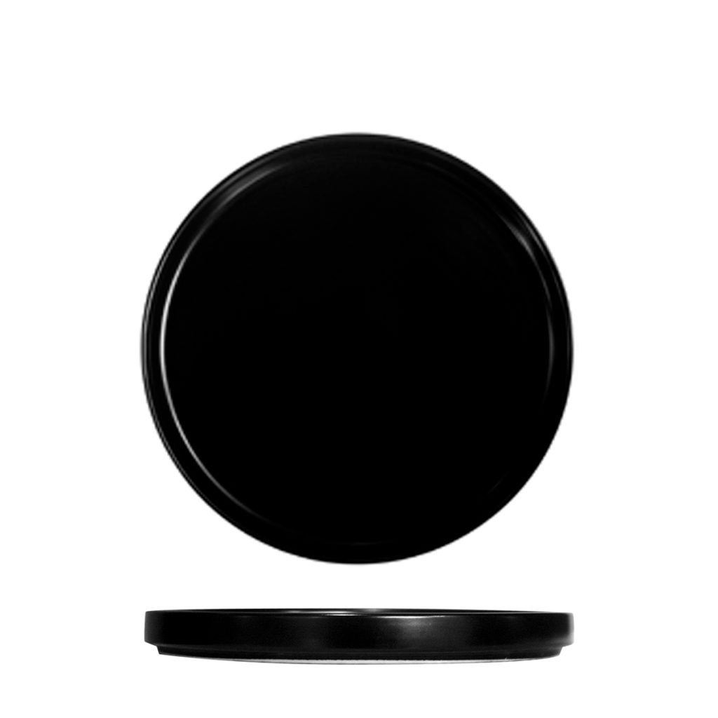 STUDIO PLATE 235MM BLACK By Fortis - Core Catering