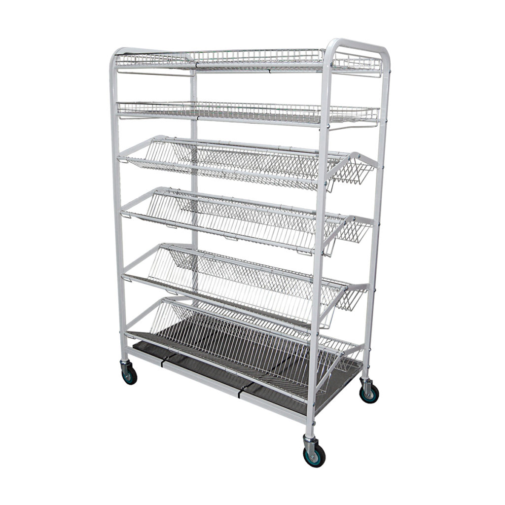 CROCKERY RACK MOBILE S/STEEL 1130MM FREE STANDING By Global - Core Catering