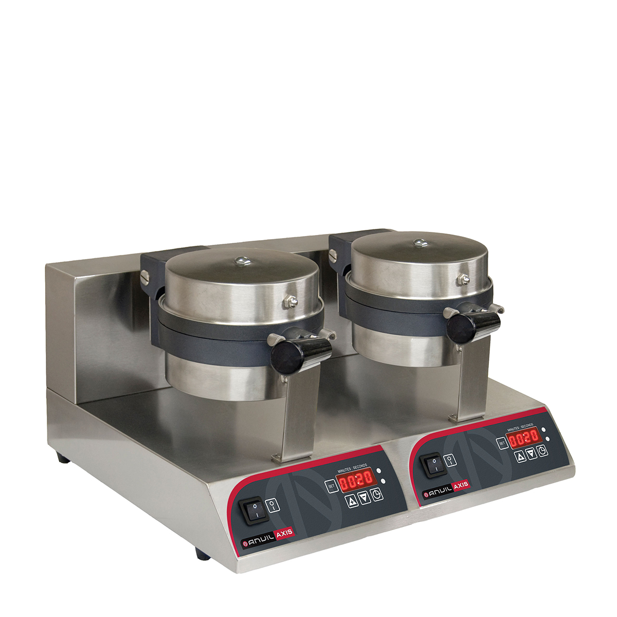 2 PLATE ROUND BELGIAN WAFFLE BAKER By Anvil - Core Catering