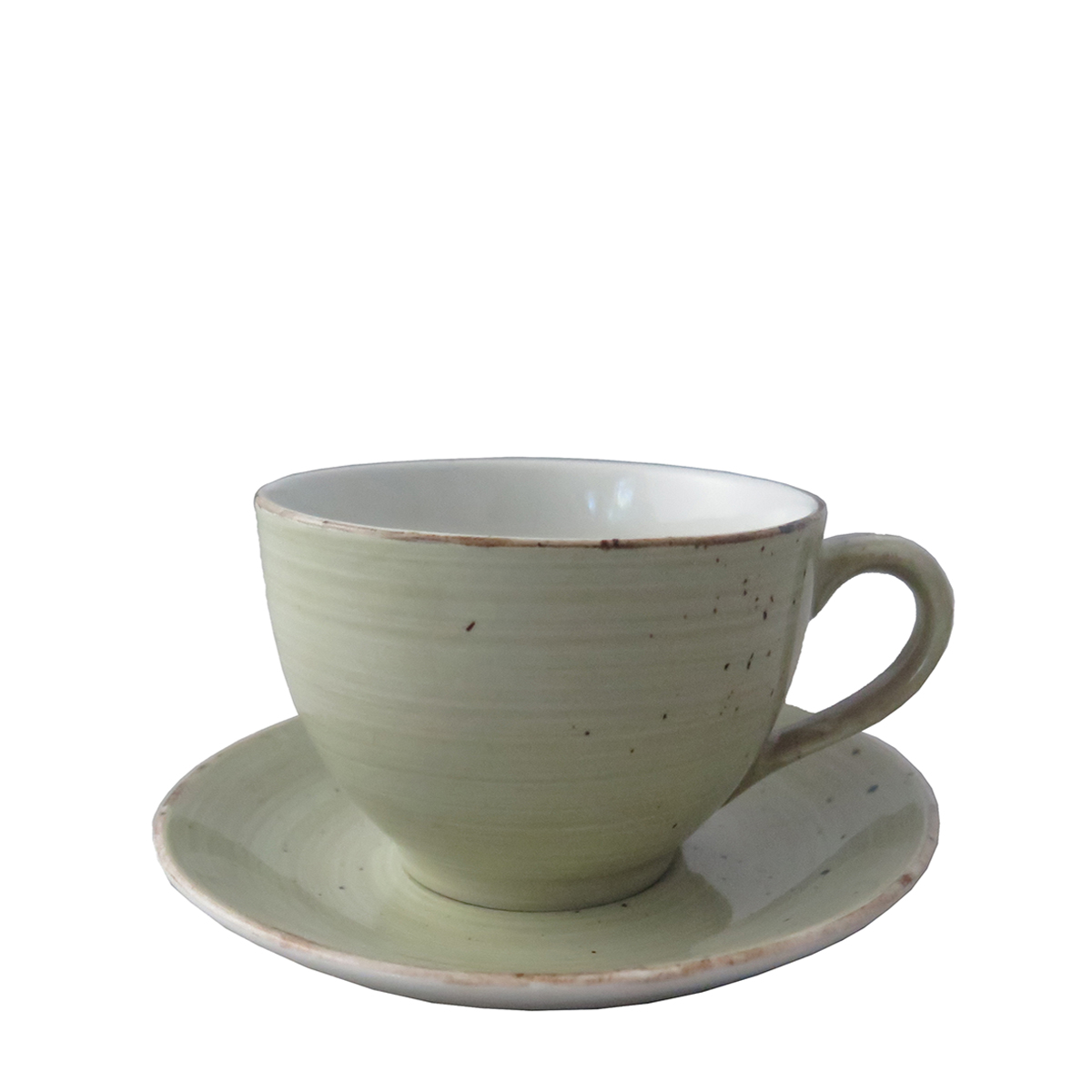 ELEMENTS RUSTIC CAPPUCCINO CUP 300ML Light Green By Continental China ...