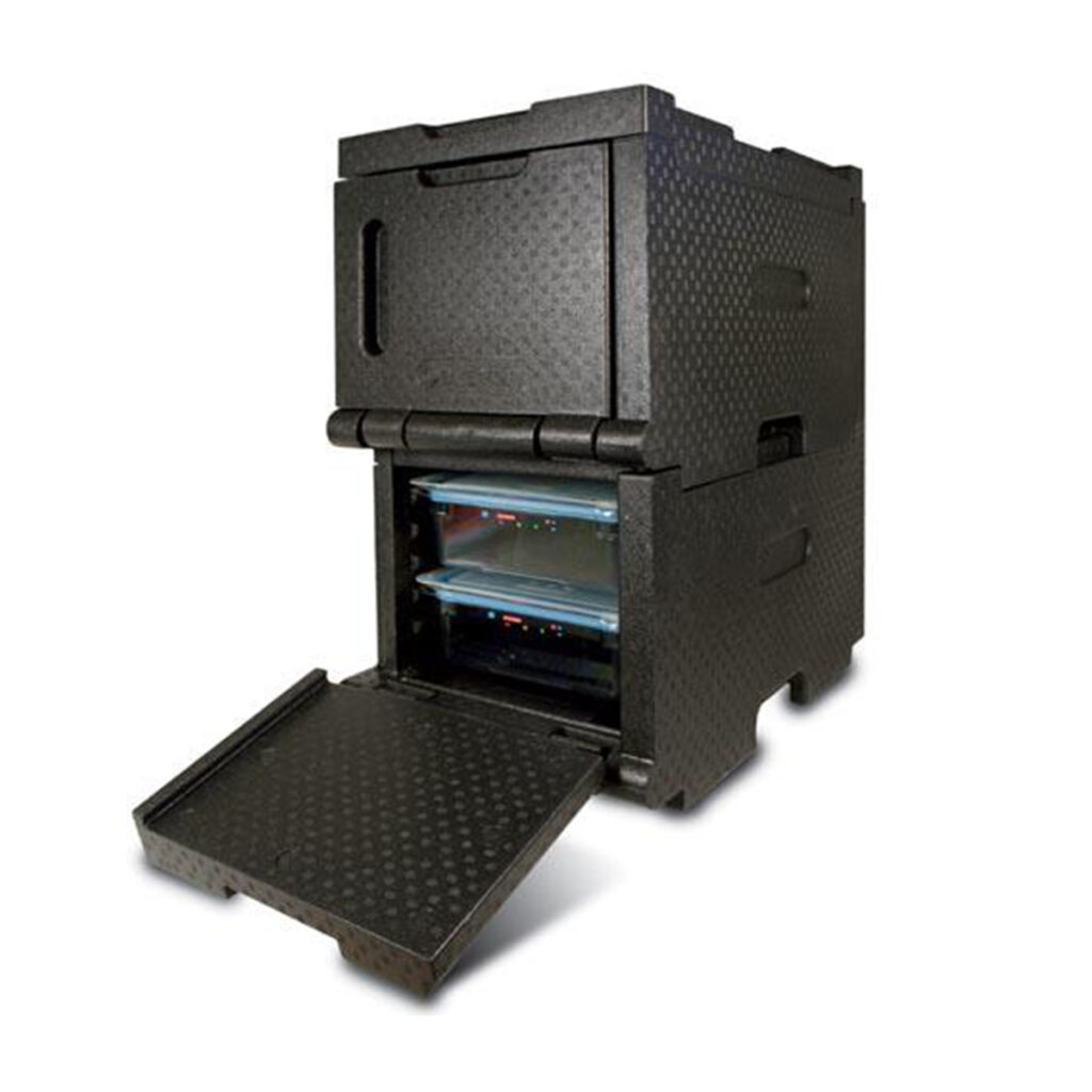 GN INSULATED FOOD TRANSPORT CONTAINER 48L BLACK By Araven - Core Catering